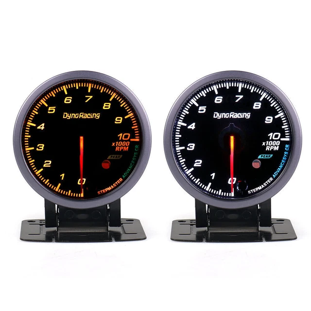 2.5'' 60MM POINTER Tachometer Gauge Car RPM Tacho Meter 2 Color LED Rev ...