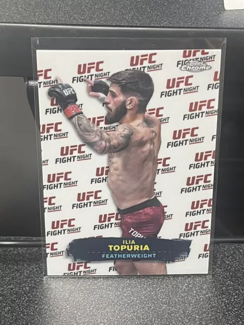 2024 TOPPS CHROME UFC Ilia Topuria Fight Night **HIT ÉTUI** Insert #UFN ... 2024 TOPPS CHROME UFC Ilia Topuria Fight Night **HIT ÉTUI** Insert #UFN ...