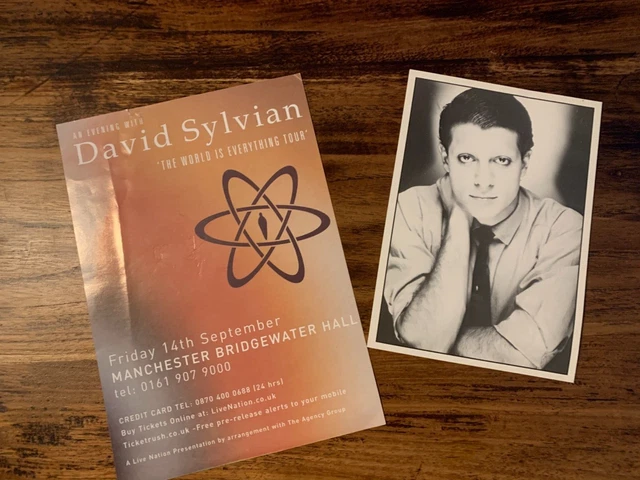 JAPAN DAVID SYLVIAN / mick karn concert flyer/postcard original items ...