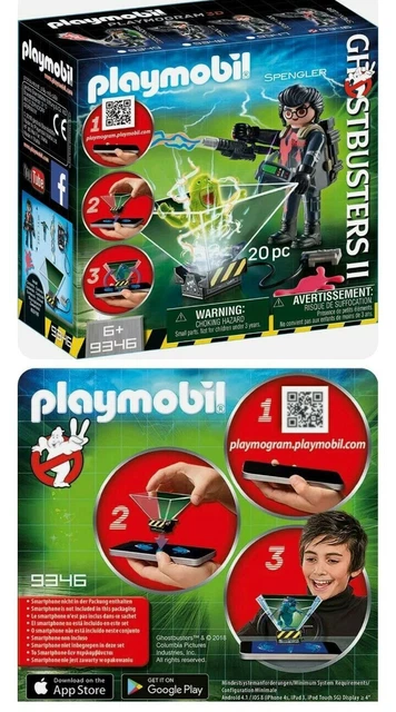 PLAYMOBIL GHOSTBUSTERS II 9346 Egon Spengler Playmogram 3D Chasseur de ...
