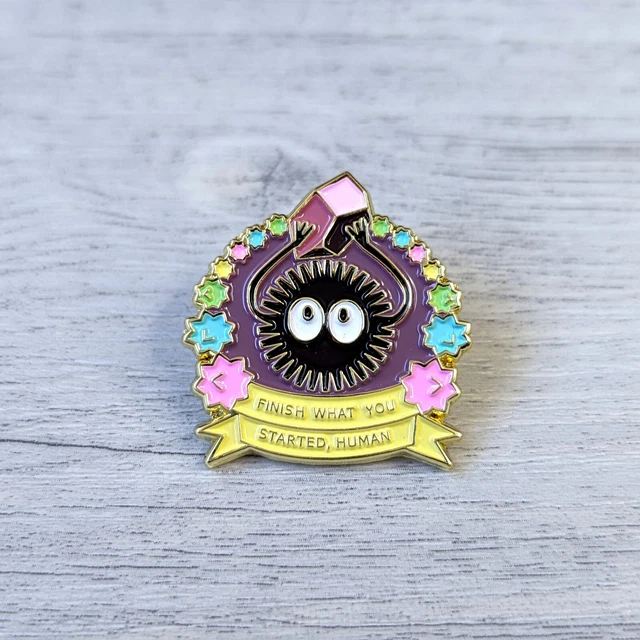 SPIRITED AWAY SOOT Sprite Kawaii Studio Ghibli Enamel Pin Badge Cute ...