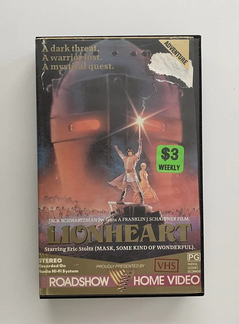 LIONHEART [VHS] ROADSHOW Home Video Big Box Ex-Rental Tape 1987 Fantasy Action £12.61 - PicClick UK