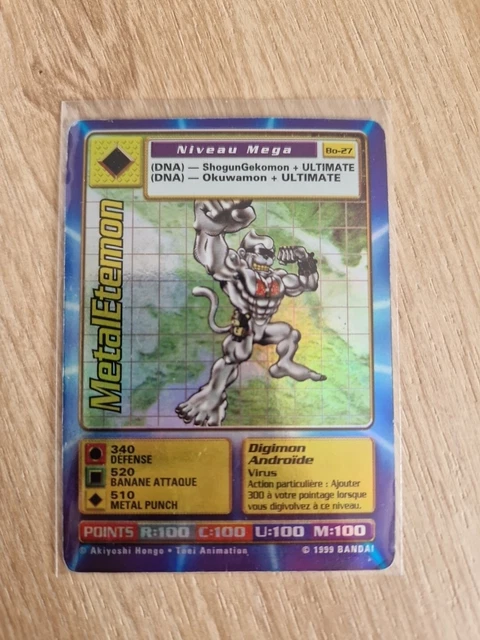 CARTE METALETEMON ( digimon 1999) 1er Edition Français EUR 199,00 ...