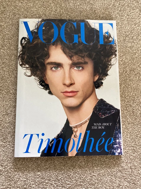 BRITISH VOGUE MAGAZINE October 2022 Timothee Chalamet Cover £10.50 ...