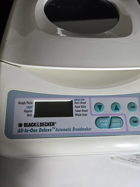 BLACK & DECKER All In One Deluxe Automatic Breadmaker Machine B1630 2lb ...