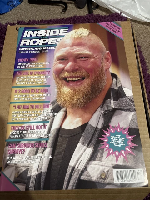 INSIDE THE ROPES Wrestling Magazine Issue 15 Brock Lesnar £5.92 ...