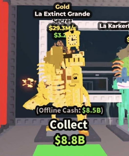 STEAL A BRAINROT la extinct grande gold £52.68 - PicClick UK