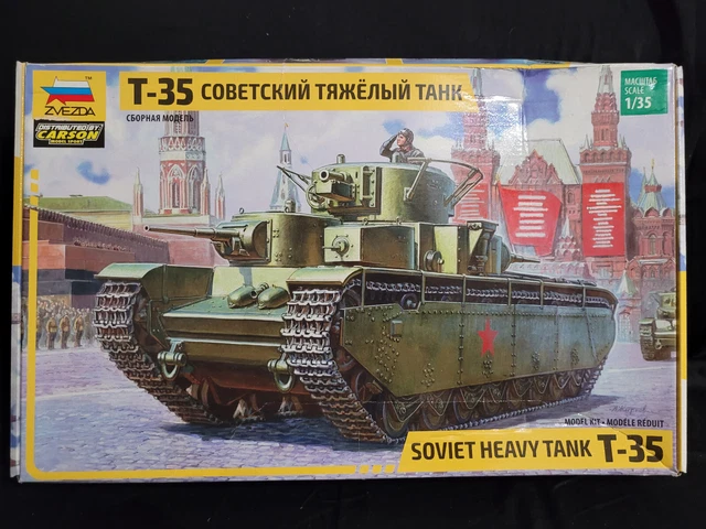 ZVEZDA 3667 SOVIET Heavy Tank T-35 1/35 EUR 24,50 - PicClick DE