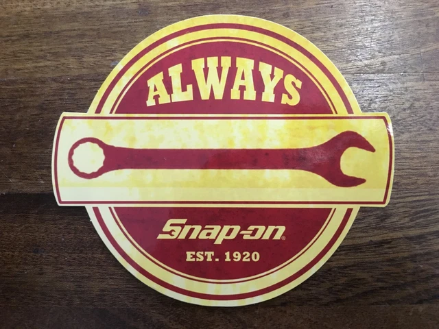 SNAP-ON TOOLS TOOL Box Sticker Decal Genuine 4.5in Wide Always Snap-On ...