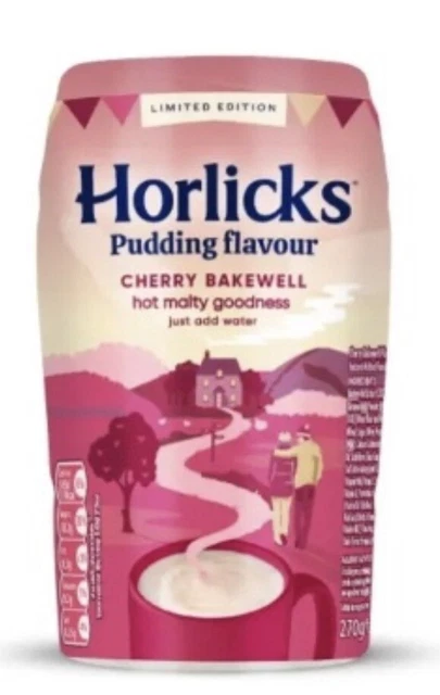HORLICKS CHERRY BAKEWELL Hot Malty Instant Drink Limited Edition Just ...