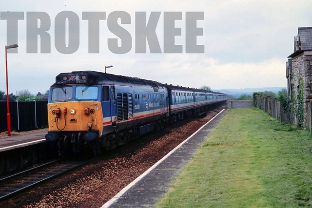 35MM SLIDE BR British Rail Diesel Loco Class 50 50030 1991 Templecombe ...