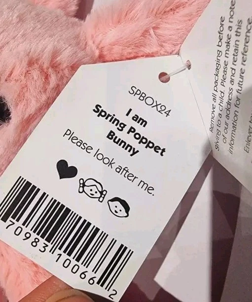 JELLYCAT BUNNY RABBIT Pink Bunny Spring Poppet BNWT £83.87 - PicClick UK