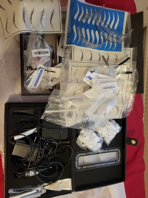 PMU ELECTRIC PERMANENT Makeup Machine Tattoo Kit, Foot Pedal MOSAIC ...