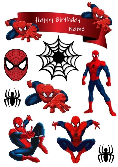 SPIDERMAN EDIBLE CAKE topper A4 icing sheet wafer paper £5.50 - PicClick UK