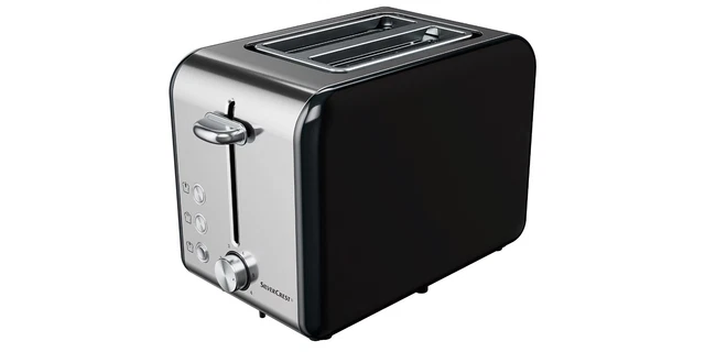 SILVERCREST® TOASTER SCHWARZ für 2 Scheiben mit Brötchenaufsatz 950 ...