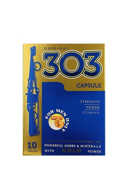 ORIGINAL 303 CAPSULES for Men (10 Caps) | Herbal Vitality Booster ...