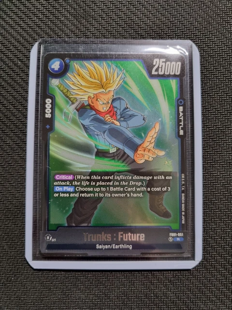 DRAGON BALL FUSION World Awakened Pulse Eng rare R fb01-051 troncs Future Holo EUR 1,00 ...