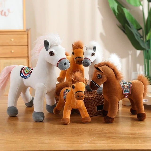 CHINESE ZODIAC YEAR Of The Horse Plush Toy With Soft Short Pile For New ...