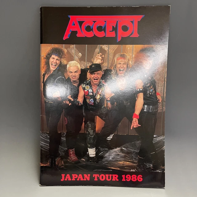 ACCEPT HEAVY METAL Japan Tour 1986 Live Concert Program Book Pamphlet £ ...