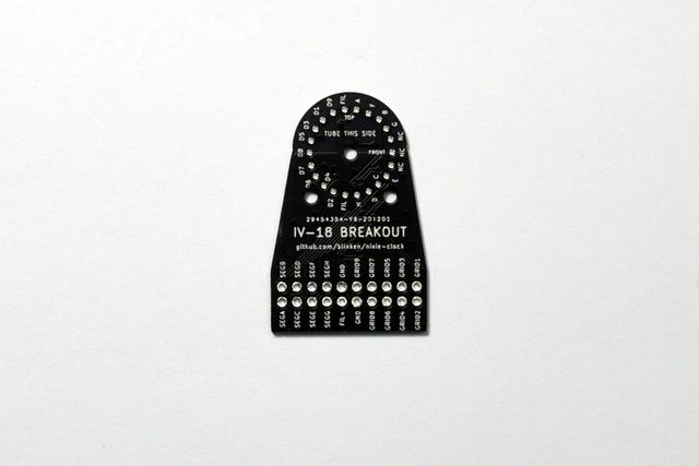 &TAVOLA BREAKOUT IV-18) per VFD vintage, ""Orologio tubo di ghiaccio ...