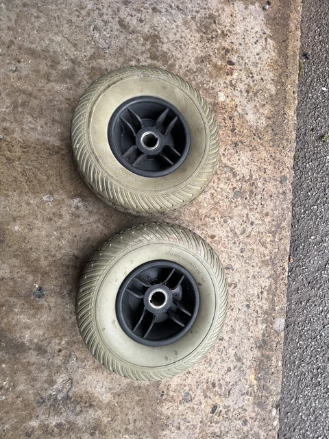 PRIDE GOGO ELITE traveller plus mobility scooter wheels + SOLID tyres ...