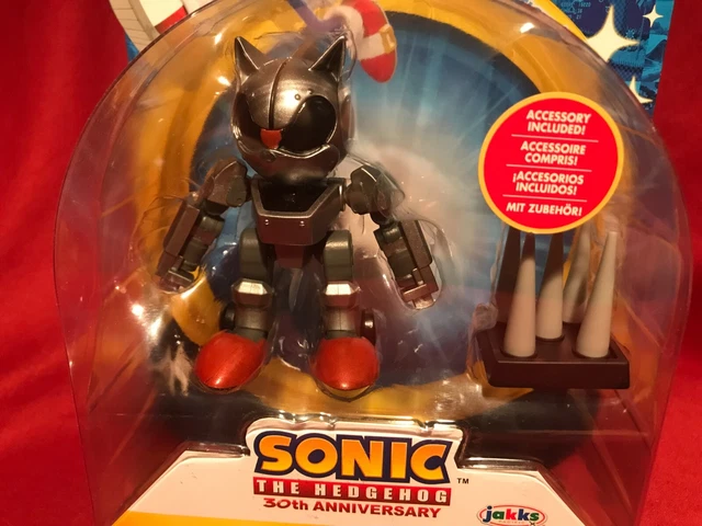 SONIC THE HEDGEHOG 30th Anniversary 4" MECHA SONIC w/ SPIKE TRAP Jakks ...