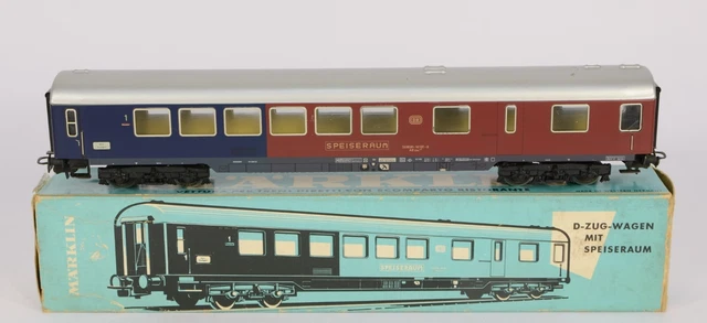 MARKLIN HO 4078 DB BUFFET & 2nd CLASS COACH MAINLY METAL BOXED NEAR ...