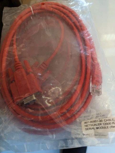 NETSCALER 807-00001-00 CONSOLE serial cable 12000 RJ45 - DB9 £6.00 ...