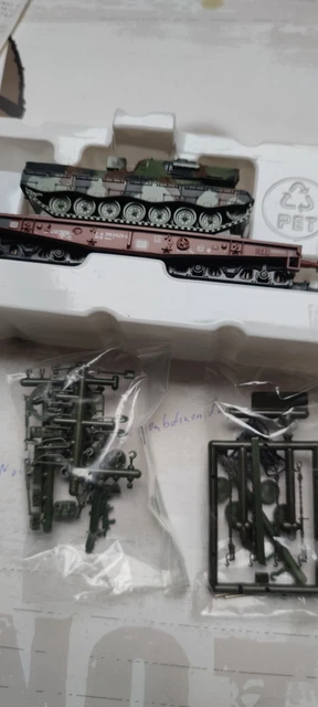 ROCO MINITANKS 813 H0 DC Schwerlastwagen mit Panzer Leopard OVP EUR 28,27 - PicClick DE