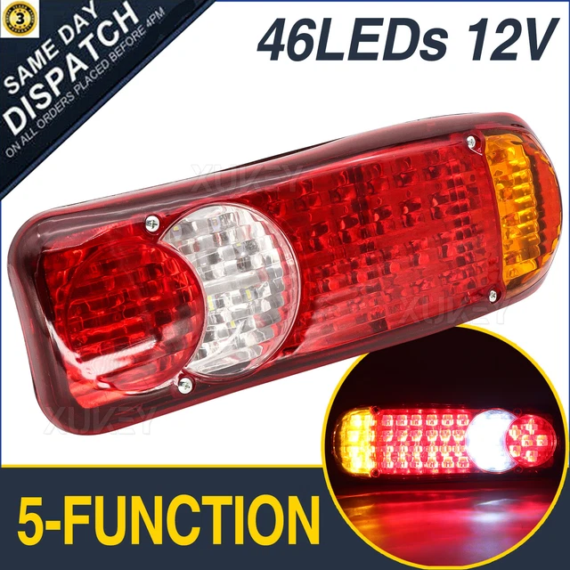 TRAILER CARAVAN TRUCK Lorry Van Rear Tail Lights Led Fog Lamp Reverse ...
