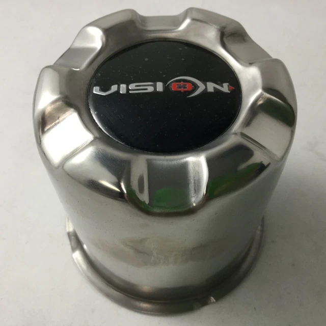 VISION WHEEL C171-V01 Center Cap 3.25" PushThru Stainless Steel 5x4.5 ...