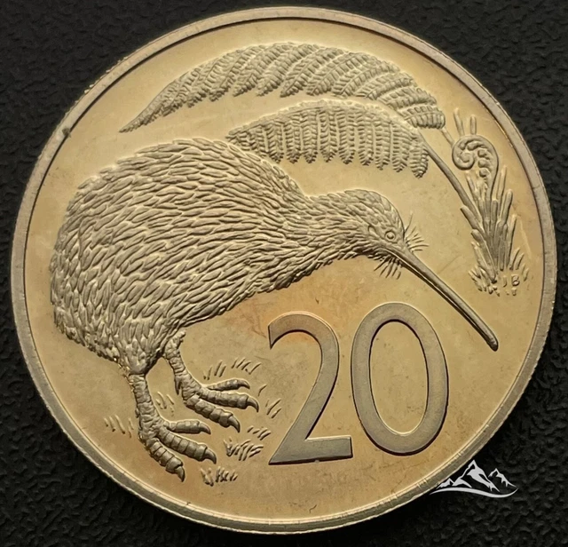 NEW ZEALAND 20 cents coin 1967 Proof. KM #36.1. Kiwi bird. Birds. Animals $15.51 - PicClick CA