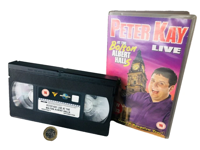 VHS TAPE VIDEO Peter Kay Live NO MOULD Vintage ra £9.95 - PicClick UK