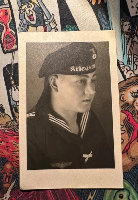 PHOTO WW2 PORTRAIT Studio Jeune Marin Allemand Kriegsmarine 1942 9X14Cm ...