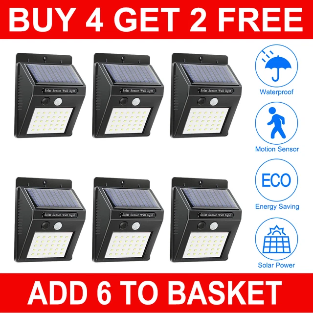 20LED SOLAR POWERED PIR Motion Sensor Light Outdoor Garden Security Wall Lamp £4.59 - PicClick UK