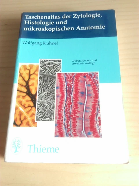 TASCHENATLAS DER ZYTOLOGIE, Histologie und mikroskopischen Anatomie von W.Kühnel EUR 5,00 ...