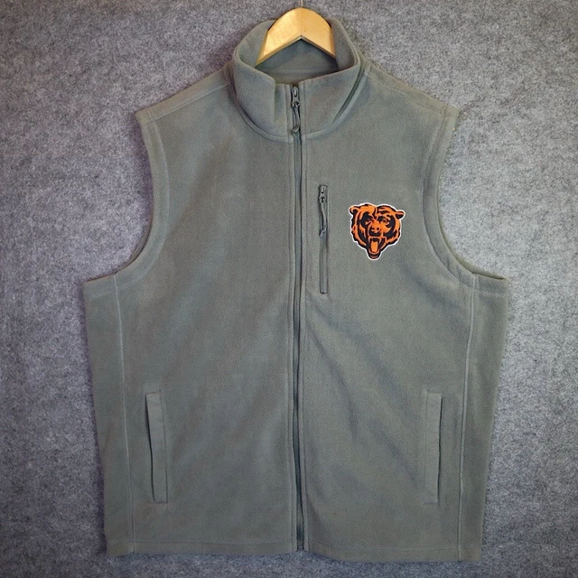 NFL X DARIUS Rucker Chicago Bears Fleece Vest Gray Mens XL Official ...