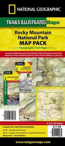 NATIONAL GEOGRAPHIC MAPS Rocky Mountain National Park, Map Pack Bundle ...