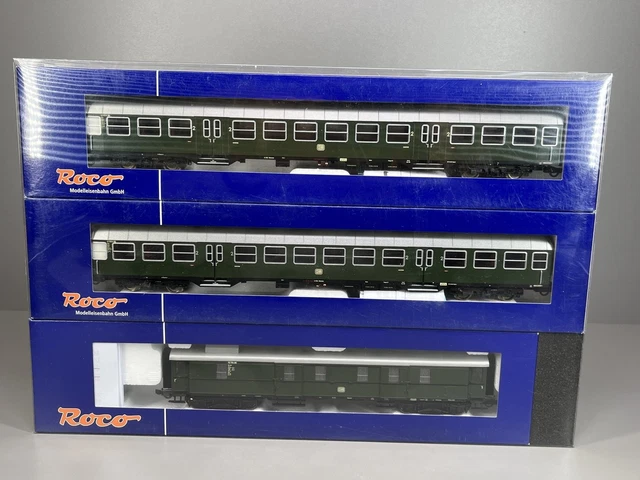 H0 ROCO PERSONENWAGEN-SET DB 3-tlg. DC NEM 64019 OVP / 5 G 842 EUR 16,50 - PicClick DE