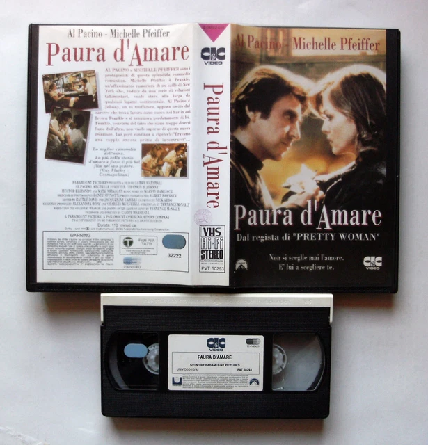 VHS PAURA D'AMARE (1992) Al Pacino - Michelle Pfeiffer - Cic Video - Ex ...