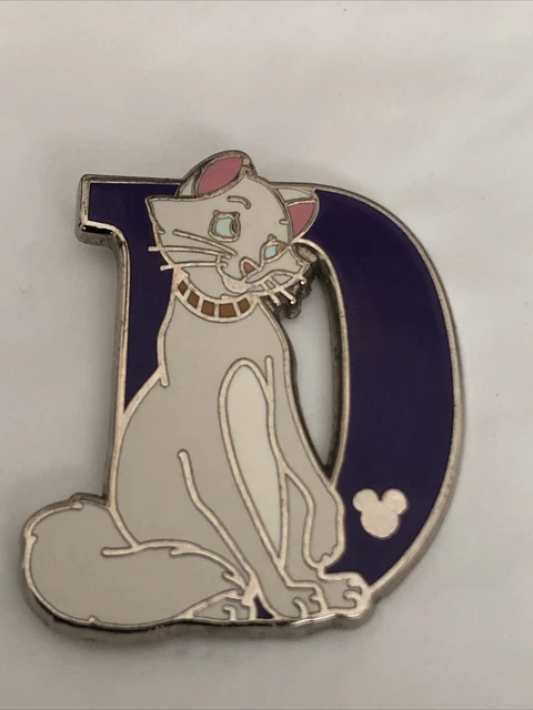 DISNEY ALPHABET LETTER D Duchess The Aristocats Hidden Mickey Pin 82326 ...