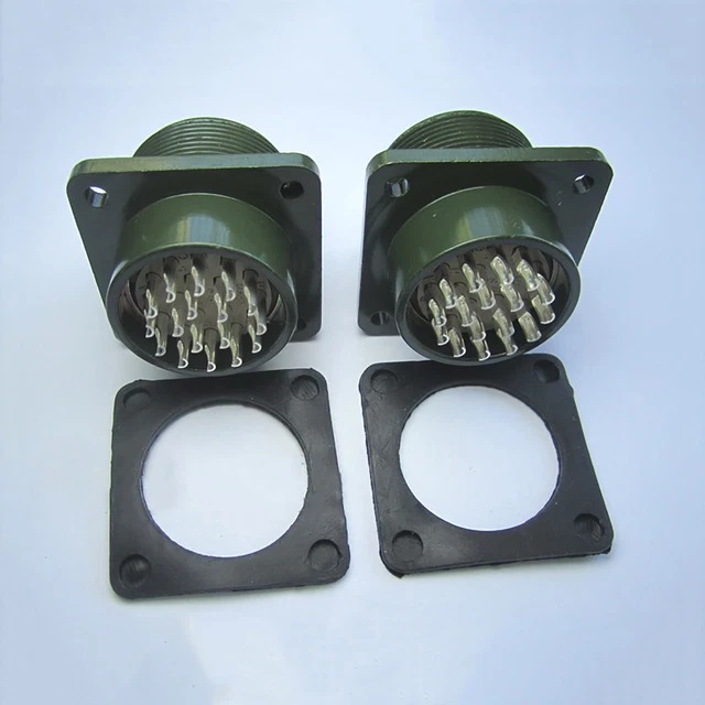 17 PIN AVIATION Plug Socket for Delta YDM30200447 Schneider VW3M8122 ...