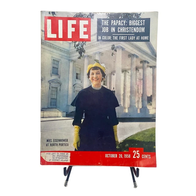 LIFE MAGAZINE OCTOBER 20 1958 Mamie Eisenhower First Lady at Home £12. ...