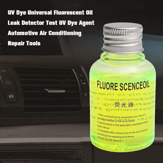 ENGINE OIL DYE Universal Fluorescent Oil Leak Test Dye Agent UV P1P0 ...