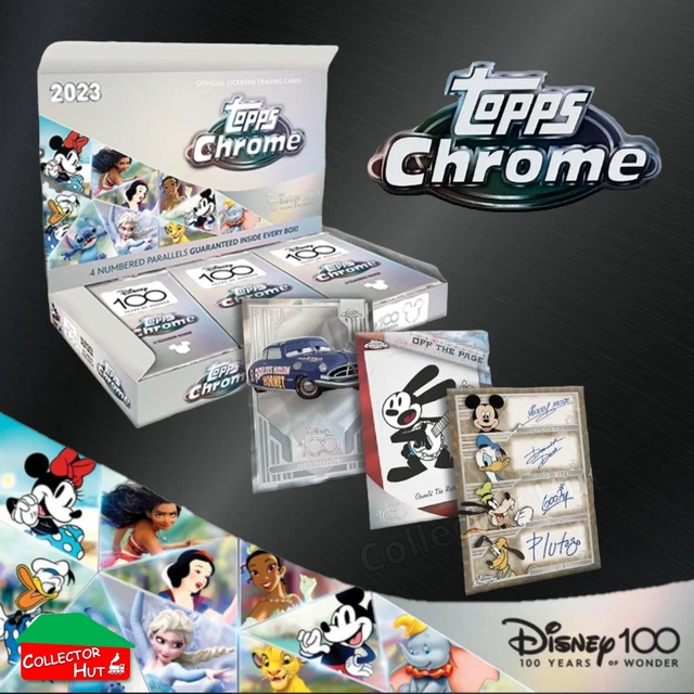 DISNEY 100 TOPPS Chrome RARE CARDS Off the Page Iconic Moments Stitch £ ...