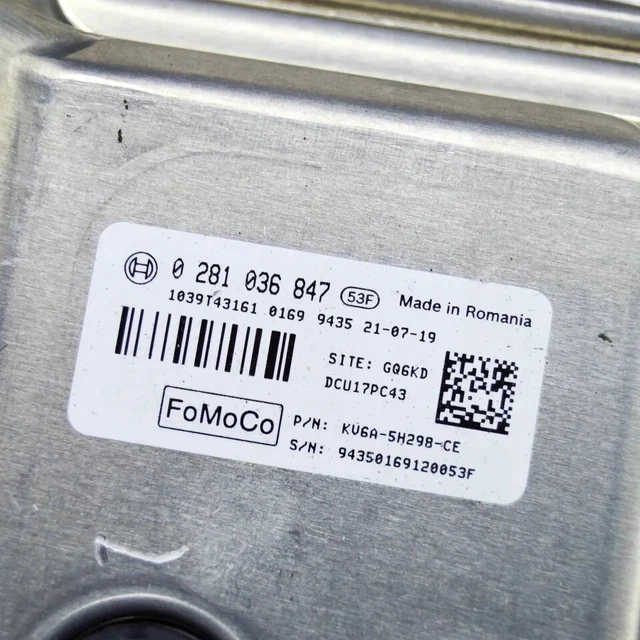 FORD TRANSIT CUSTOM Adblue DPF Control Module ECU Bosch 0281036847 KV6A ...