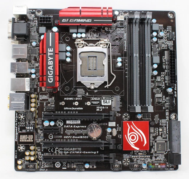 GIGABYTE GA-Z97MX-GAMING 5 Intel Z97 microATX Motherboard Socket LGA ...