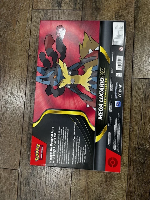 POKÉMON TCG MEGA Lucario ex Premium Figure Collection Box Factory ...