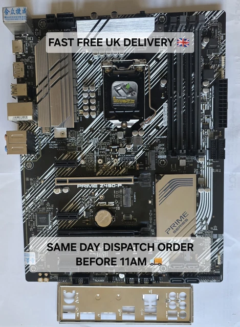 ASUS PRIME Z490-P Intel LGA 1200 ATX Motherboard Dual M.2 4K HDMI Aura ...