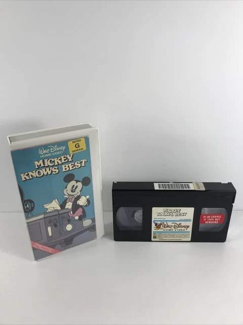 MICKEY KNOWS BEST - RARE 1988 Walt Disney Home Video Big Box Vhs Issue ...